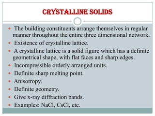 Types of solids | PPTX