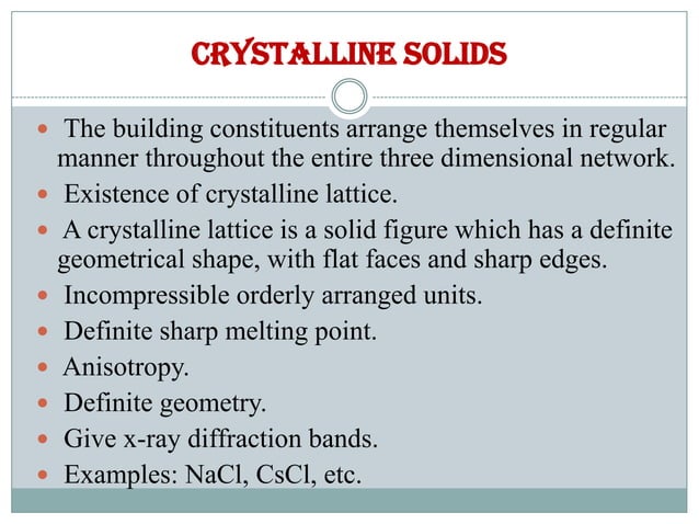 Types of solids | PPTX