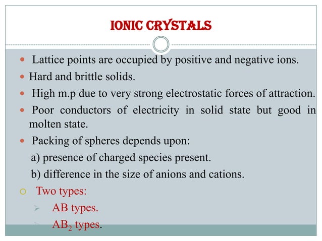 Types of solids | PPTX