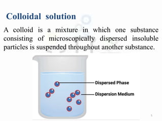 Types of solutions homogeneous and colloidal and emulsion .pptx