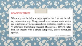 Types of species | PPTX