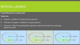 Types of spectacle lenses | PPTX