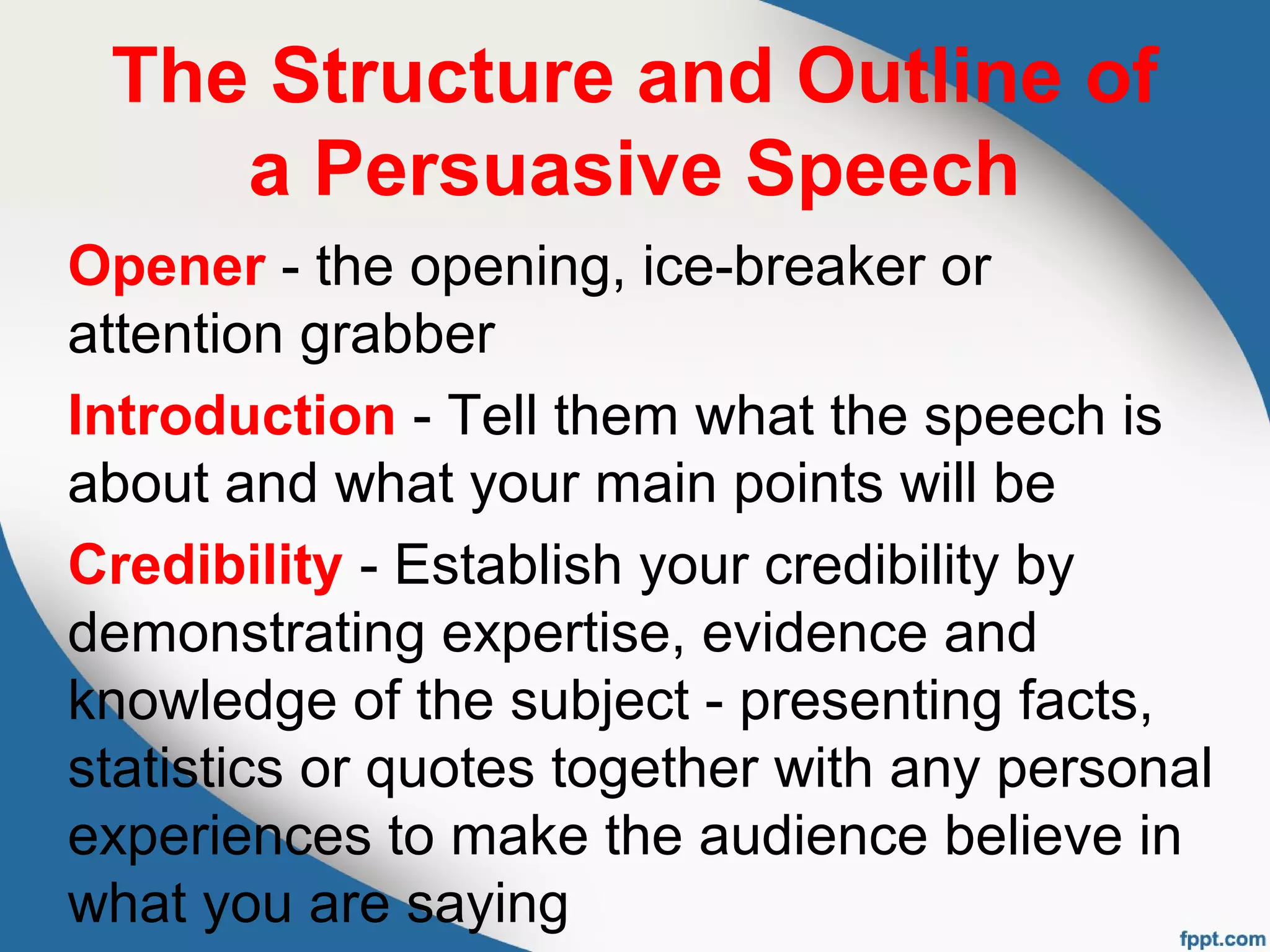 Types of speech according to purpose | PPT