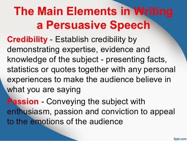 Types of speech according to purpose