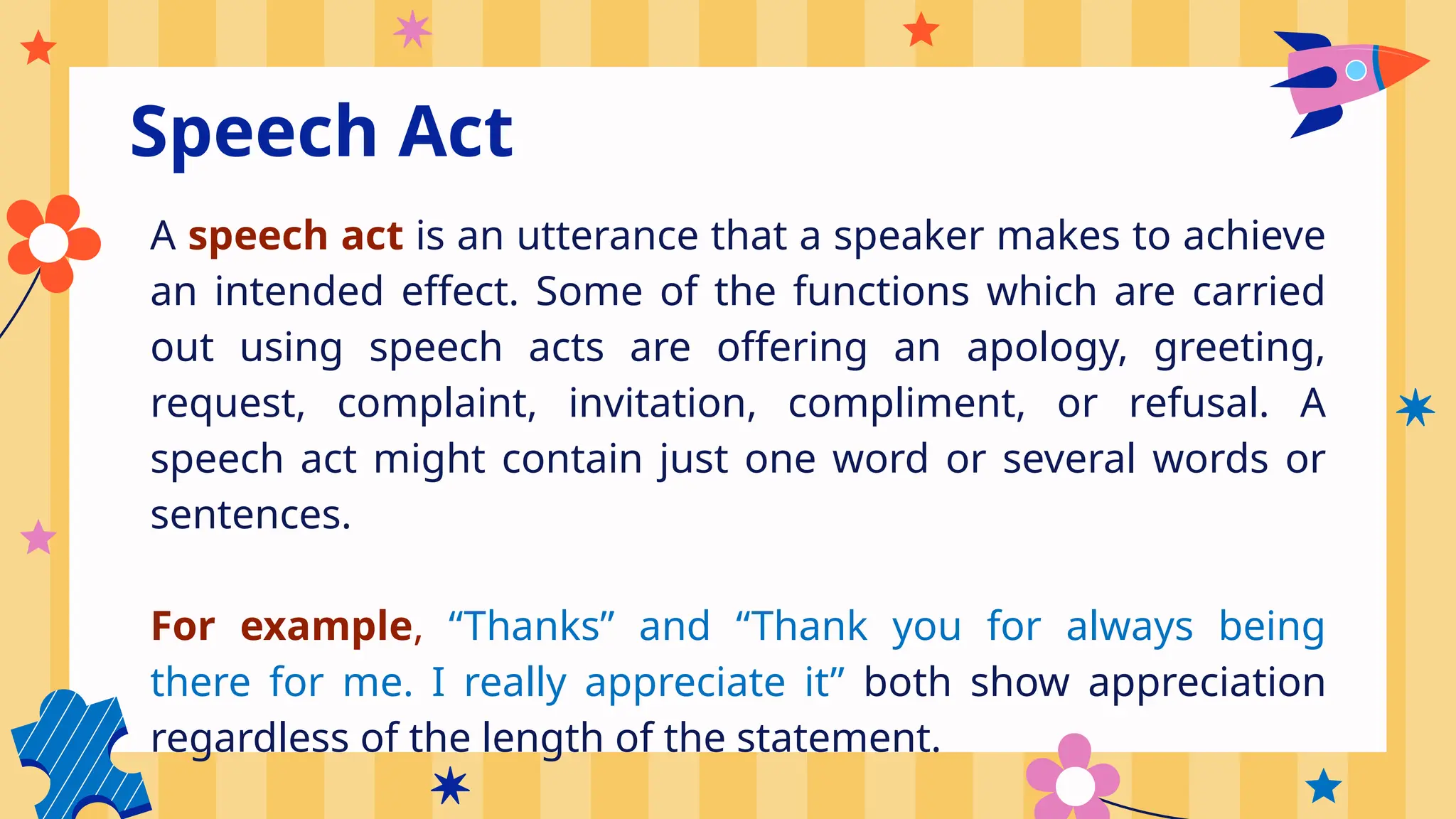 TYPES OF SPEECH ACT ORAL COMMUNICATION 11 | PPTX