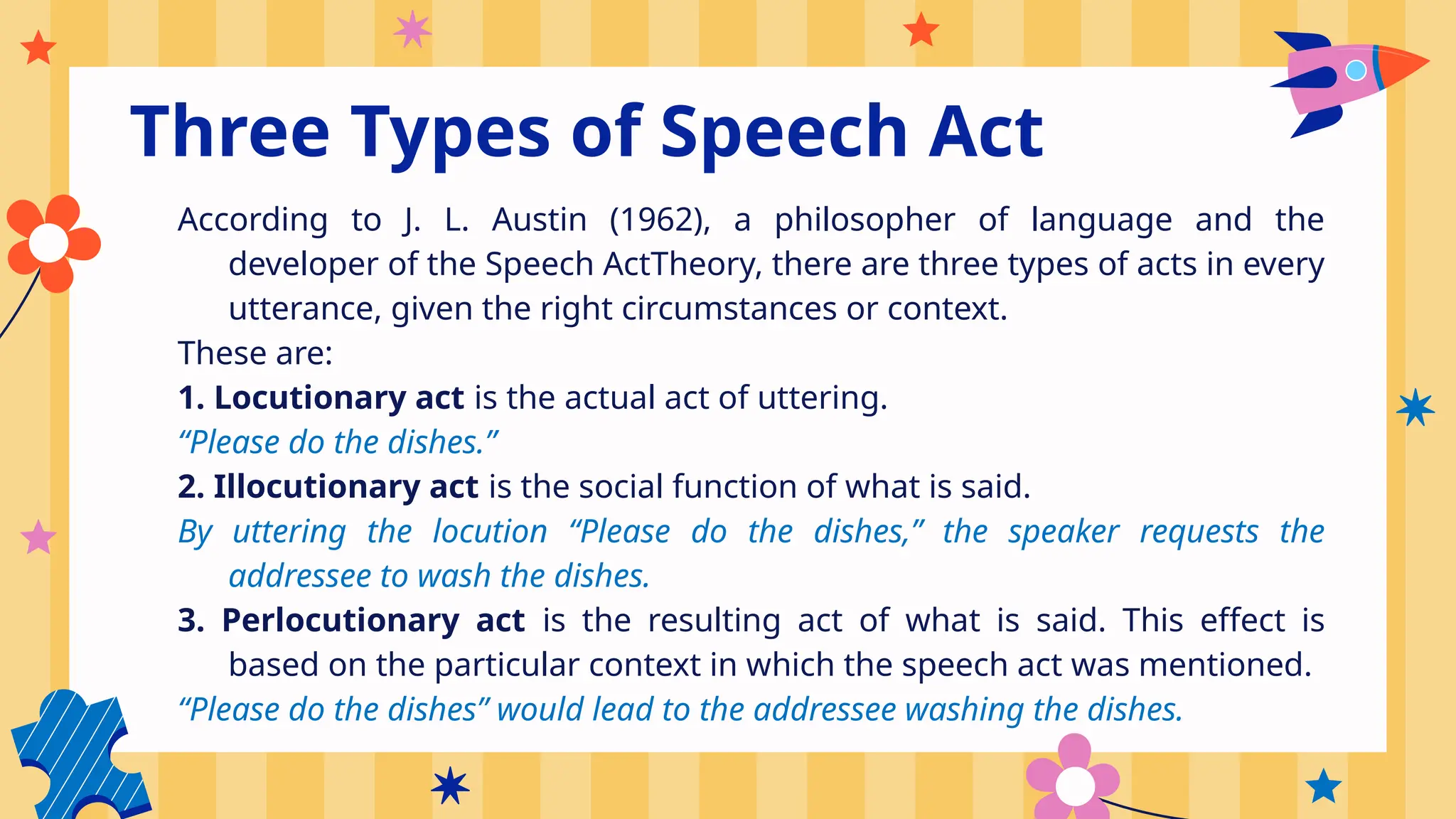 TYPES OF SPEECH ACT ORAL COMMUNICATION 11 | PPTX