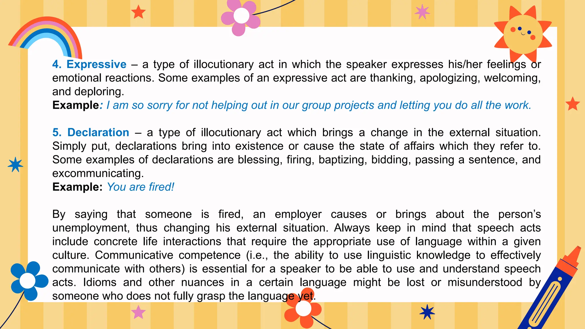 TYPES OF SPEECH ACT ORAL COMMUNICATION 11 | PPTX