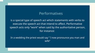 Types of speech acts in Oral Communication (Grade 11/12 ) 1st Semester ...