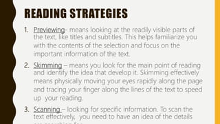 Reading Strategies | PPT