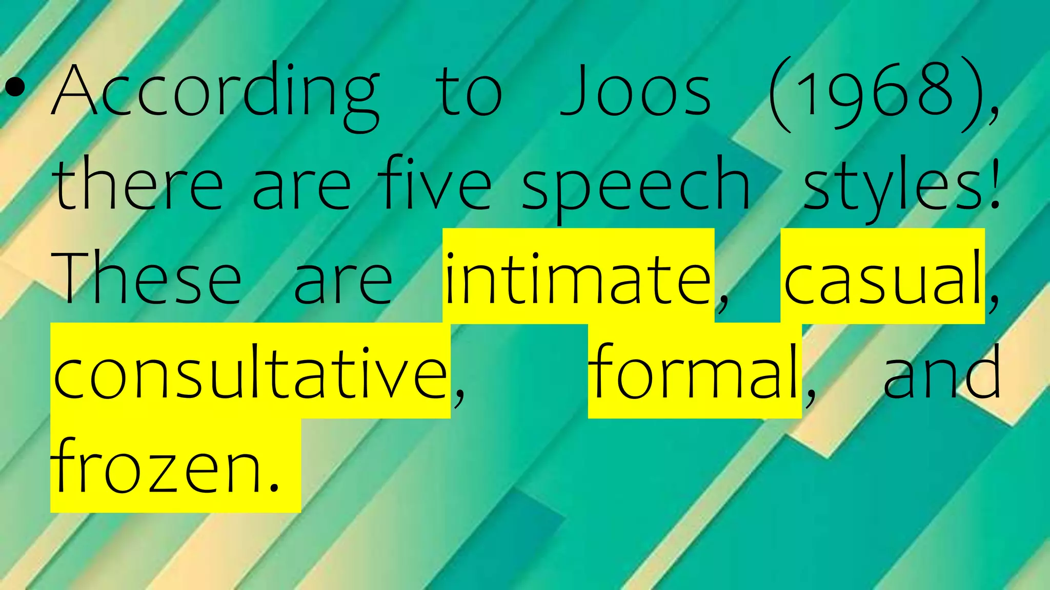TYPES OF SPEECH CONTEXT AND SPEECH STYLE.pptx
