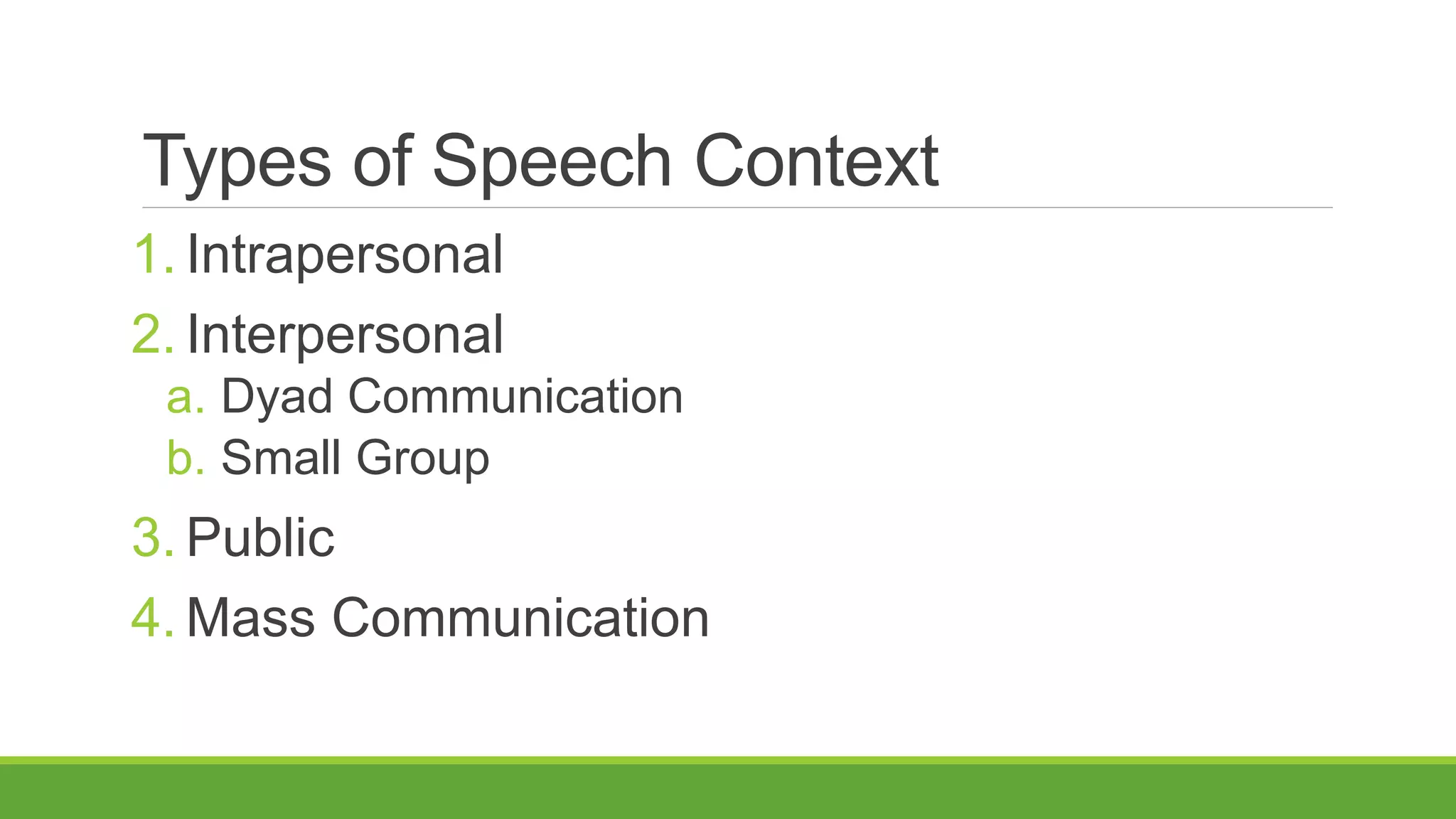 Types of speech context and style | PPTX