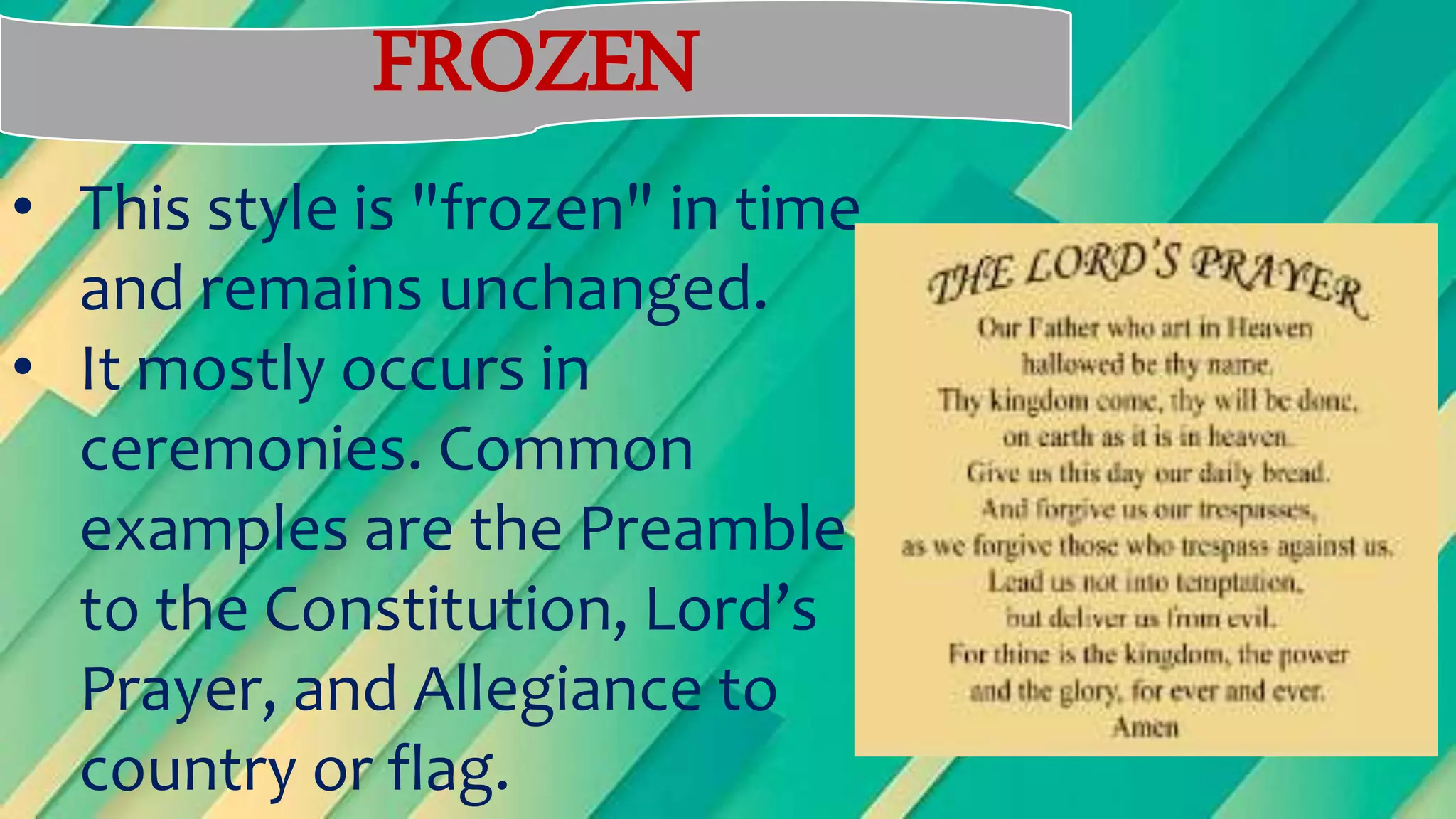 Types of speech context and styles | PPTX