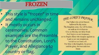 Types of speech context and styles | PPTX