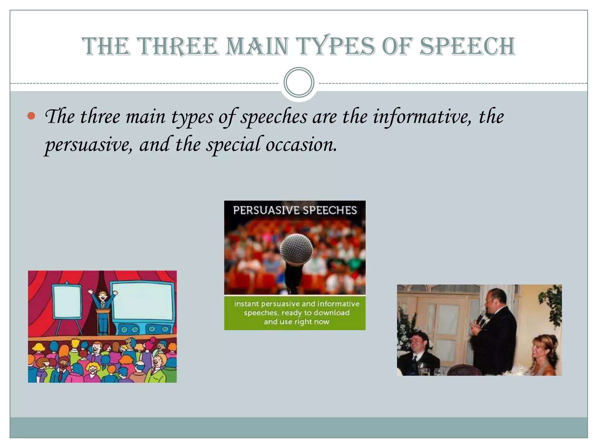 Types of speeches | PPTX