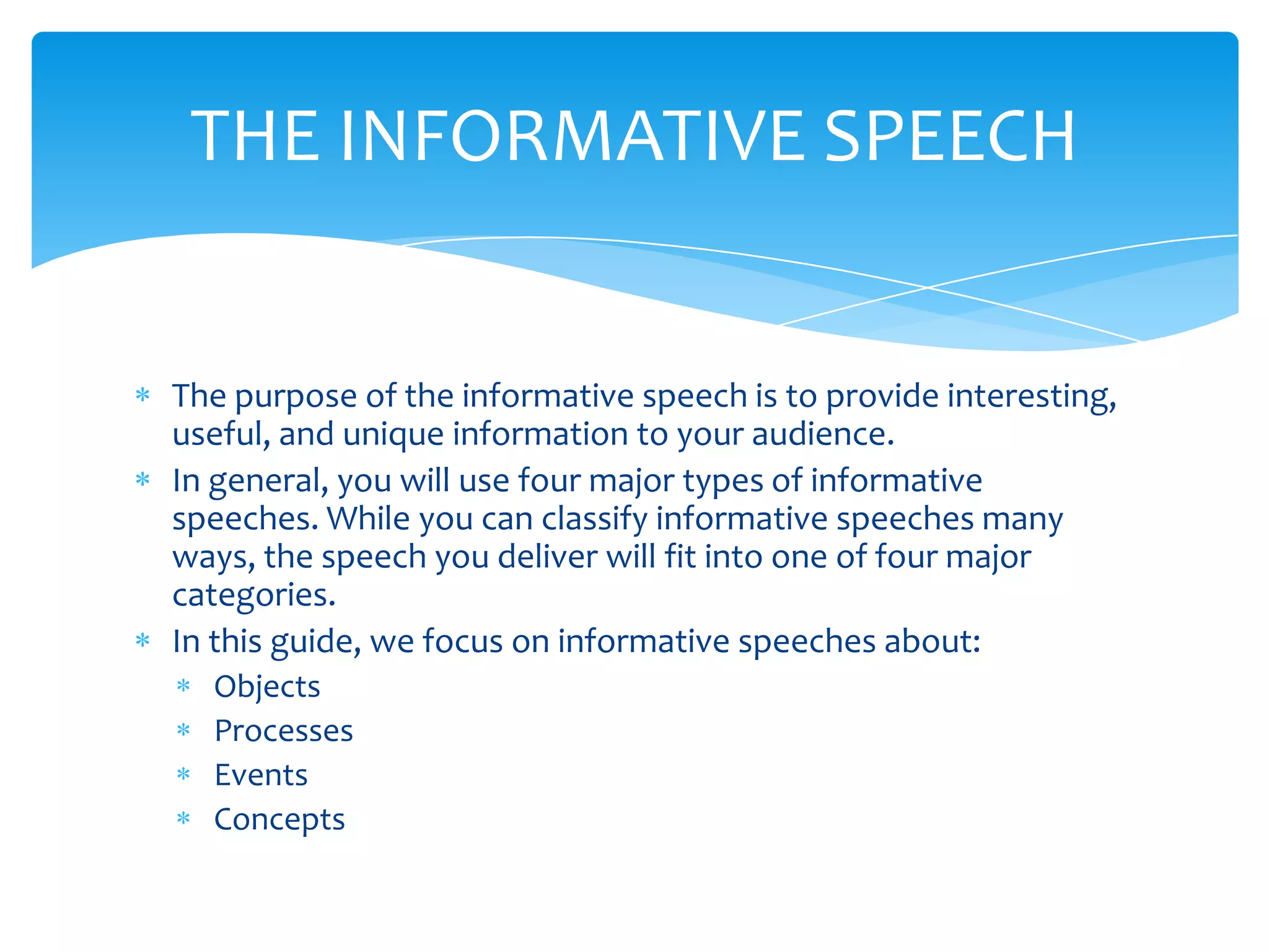 Types of speeches | PPTX