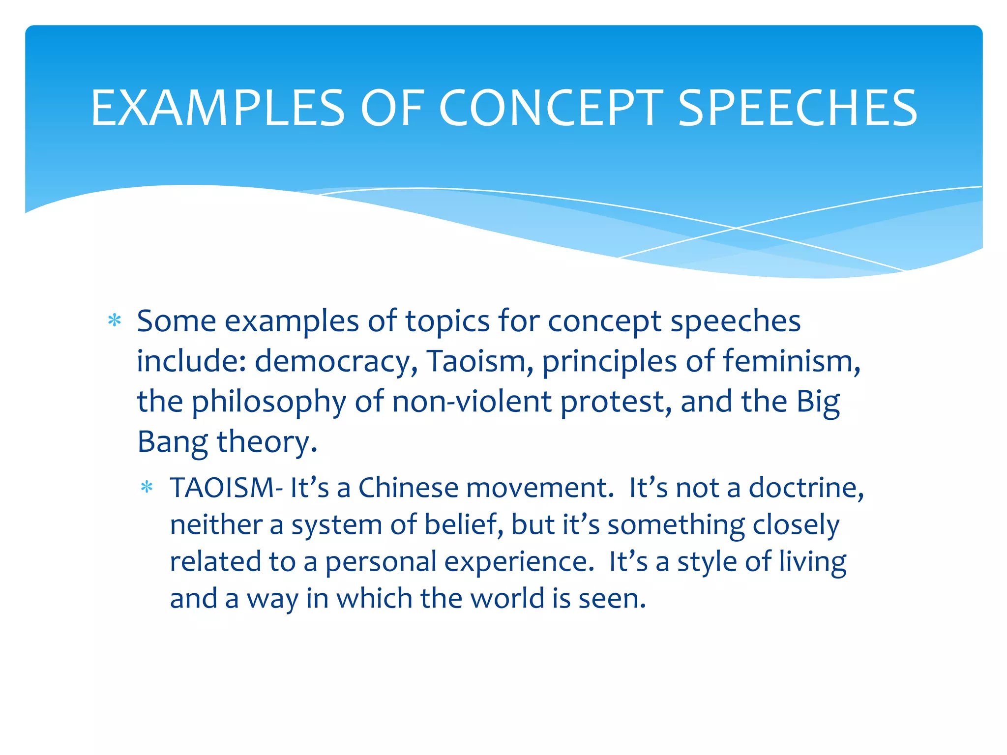Types of speeches | PPTX
