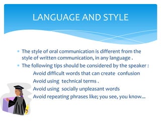 Types of speeches | PPTX