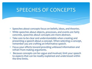 Types of speeches | PPTX