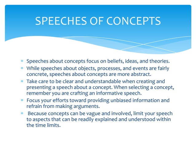 Types of speeches | PPTX