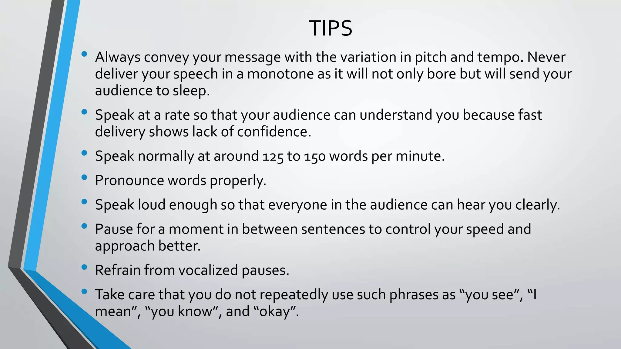 Types of speeches and principles of speech writing and delivery | PPTX