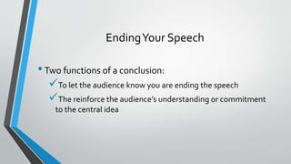 Types of speeches and principles of speech writing and delivery | PPTX
