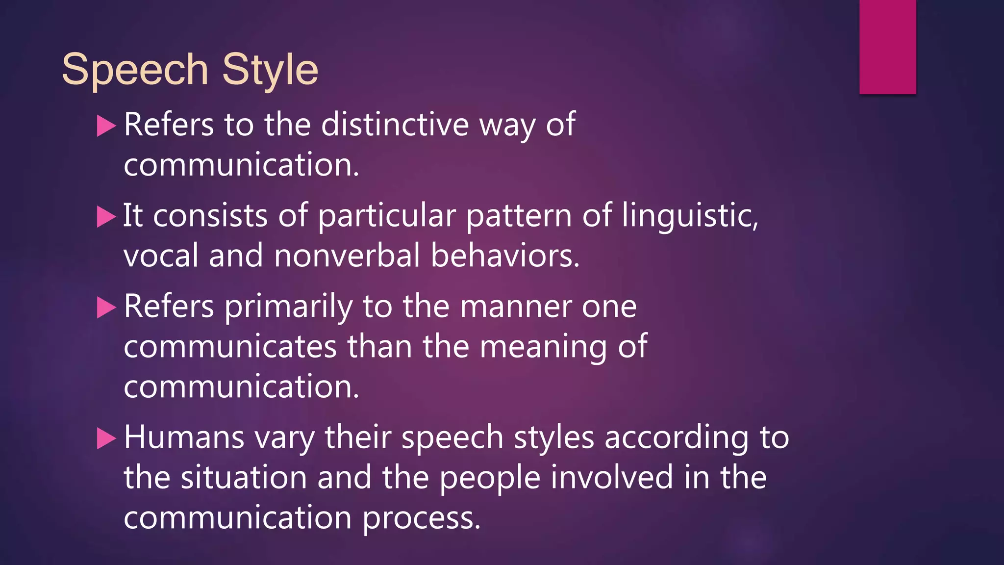 Types of speech style | PPTX