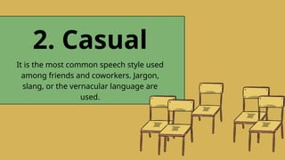 Types of Speech Style-Lesson 2-oral communication | PPTX