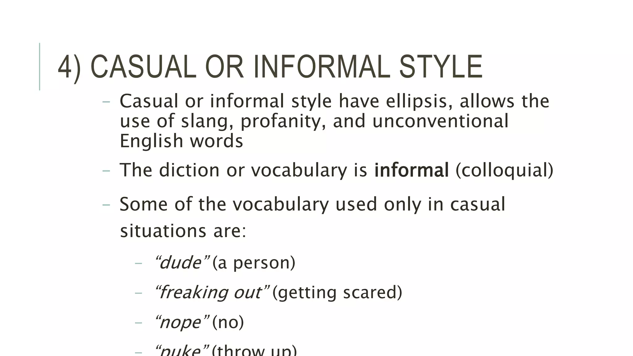 Types of speech styles | PPTX