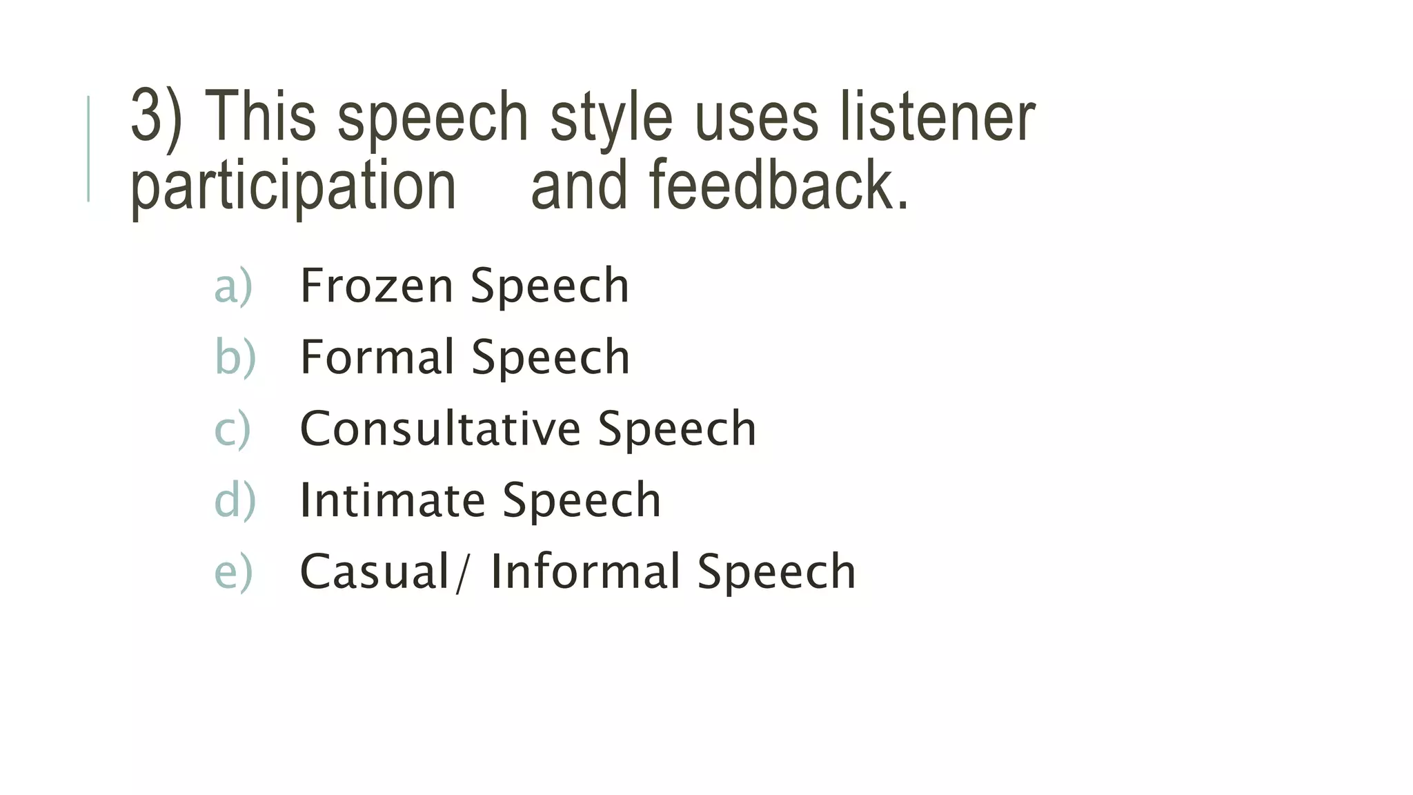 Types of speech styles | PPTX