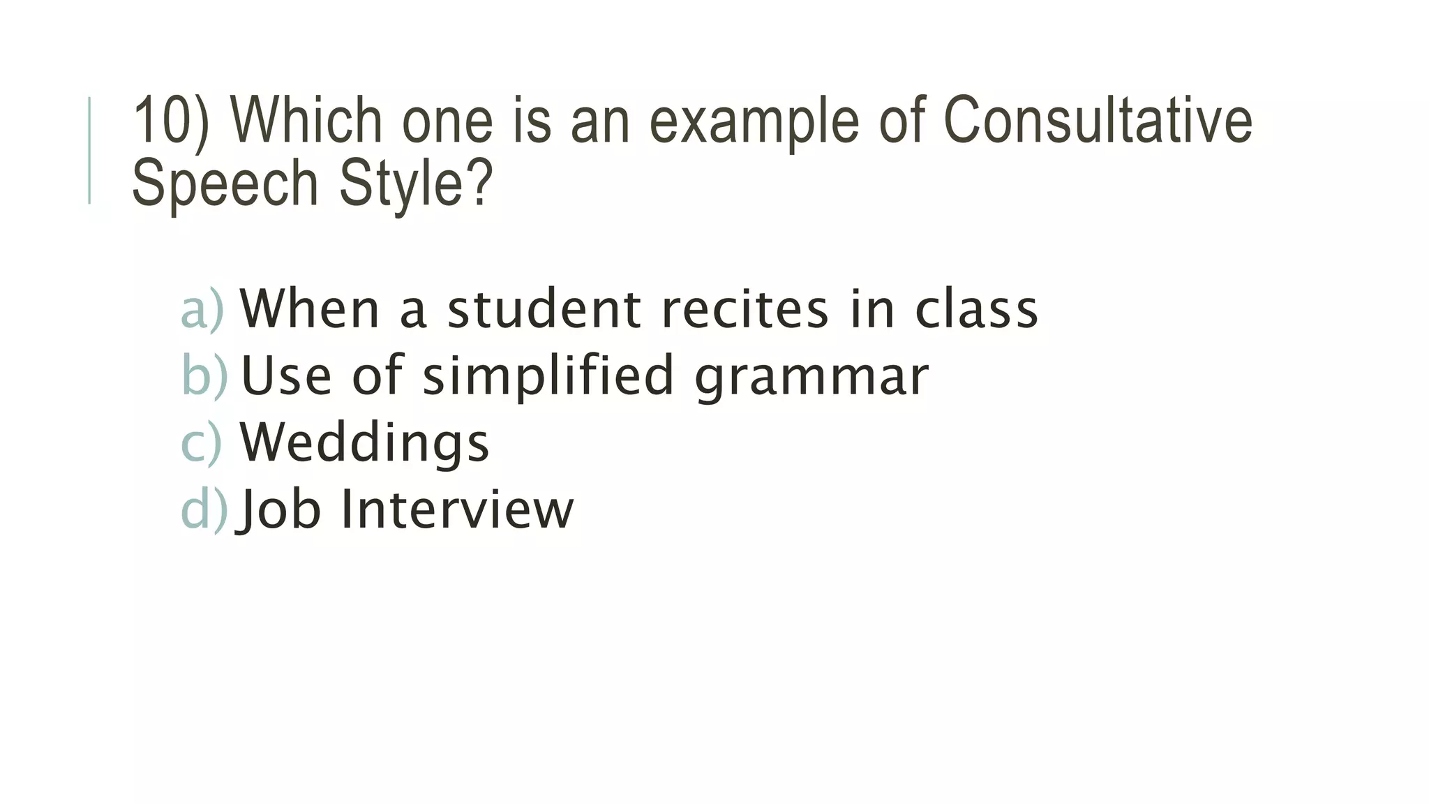 Types of speech styles | PPTX
