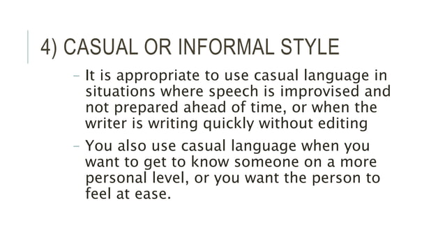 Types of speech styles | PPTX | Educational Assessment | Education