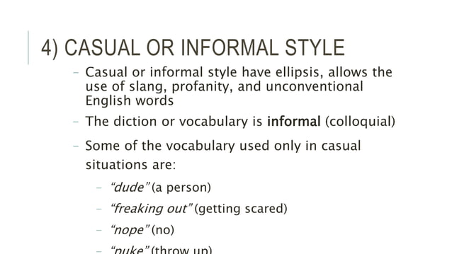 Types of speech styles | PPTX | Educational Assessment | Education