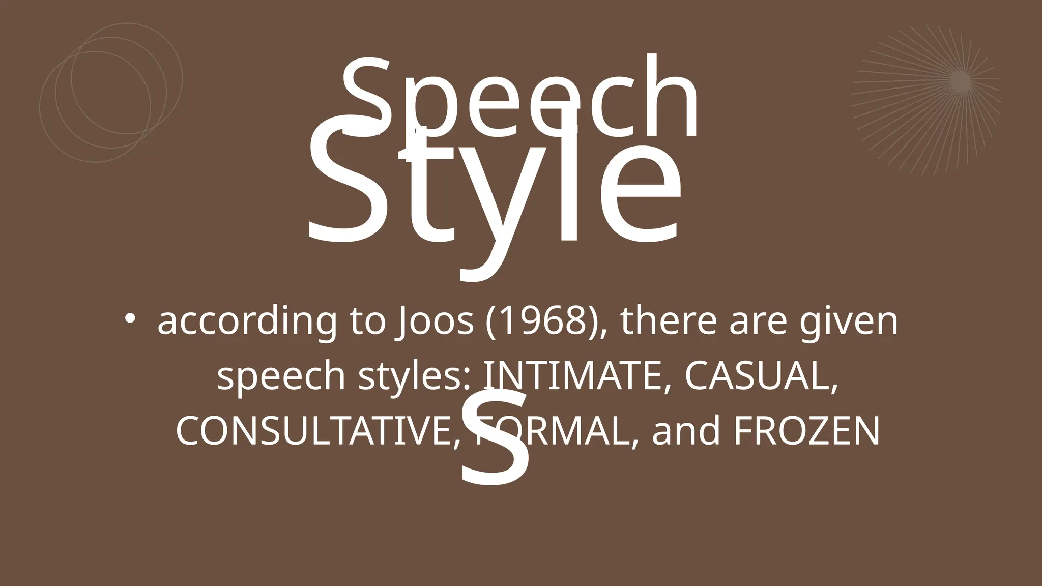 LESSON ON THE Types of Speech Styles.pptx