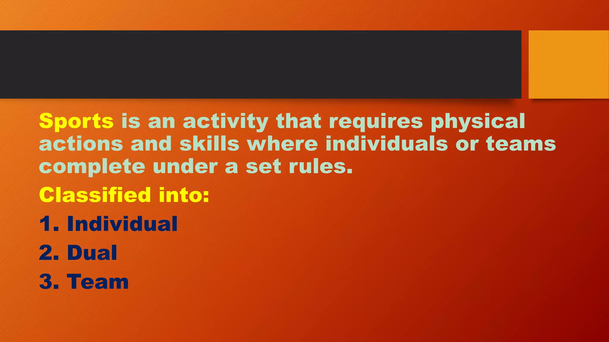 Types of sports | PPTX