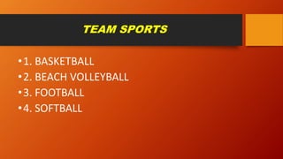Types of sports | PPTX