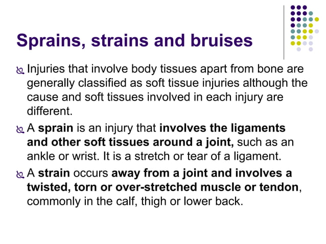 Types of sports injuries | PPTX