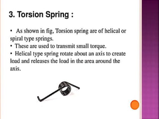 Types of spring PPT | PPTX