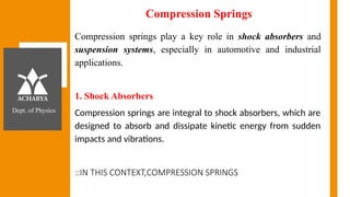 Types of Springs.pptx for physics of engineering | PPTX