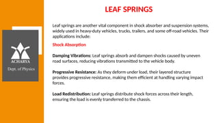 Types of Springs.pptx for physics of engineering | PPTX