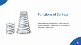 Springs Materials Uses and Manufacturing Process | PPT
