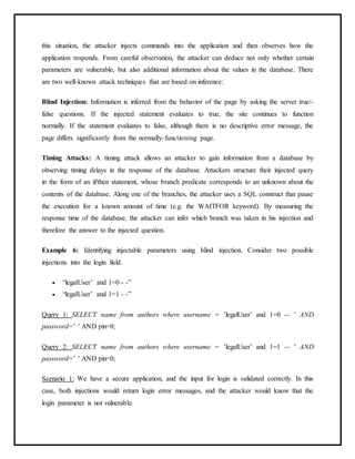 Types of sql injection attacks