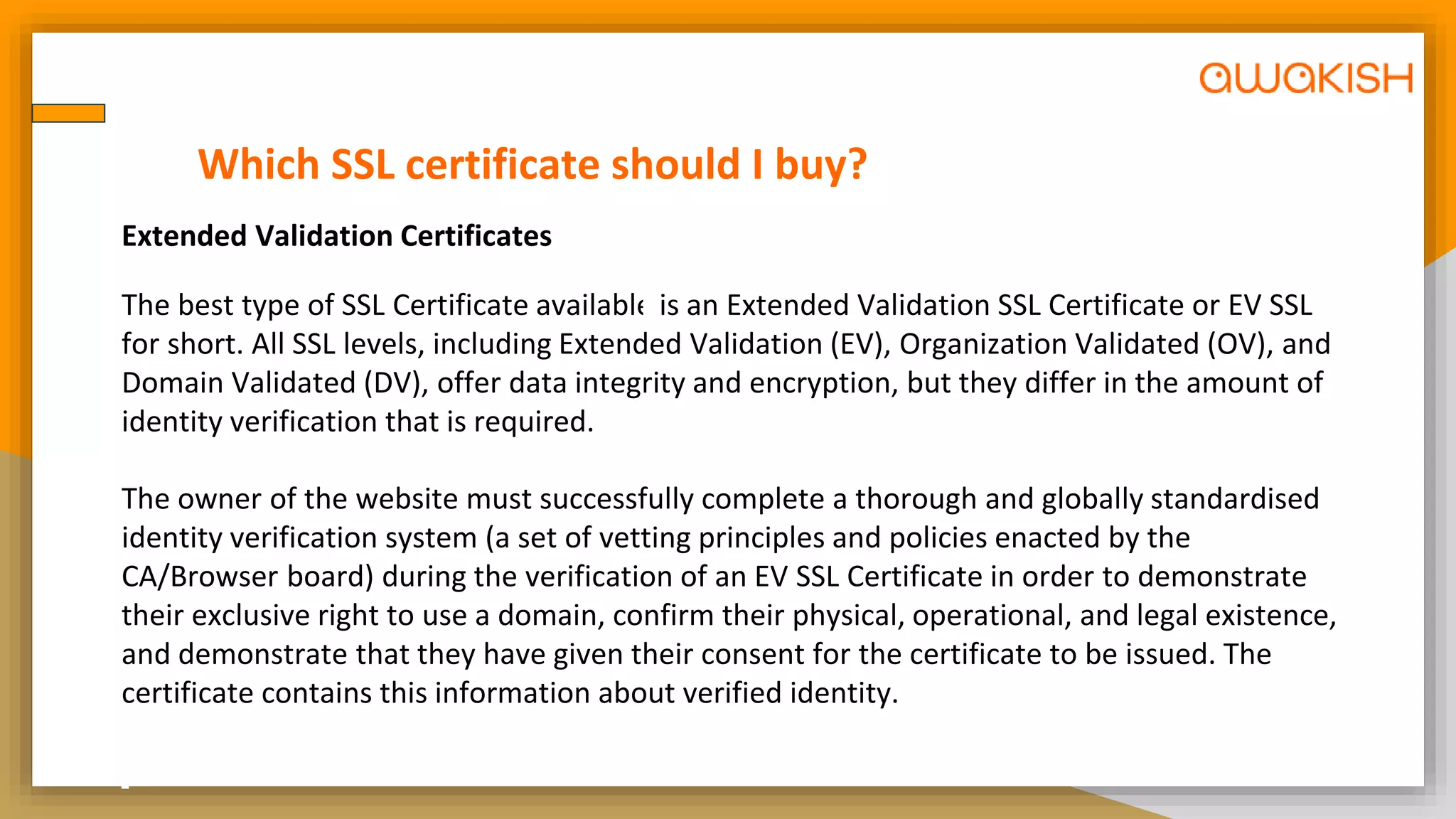 Types of SSL Certificates for Every Business Need | PPTX