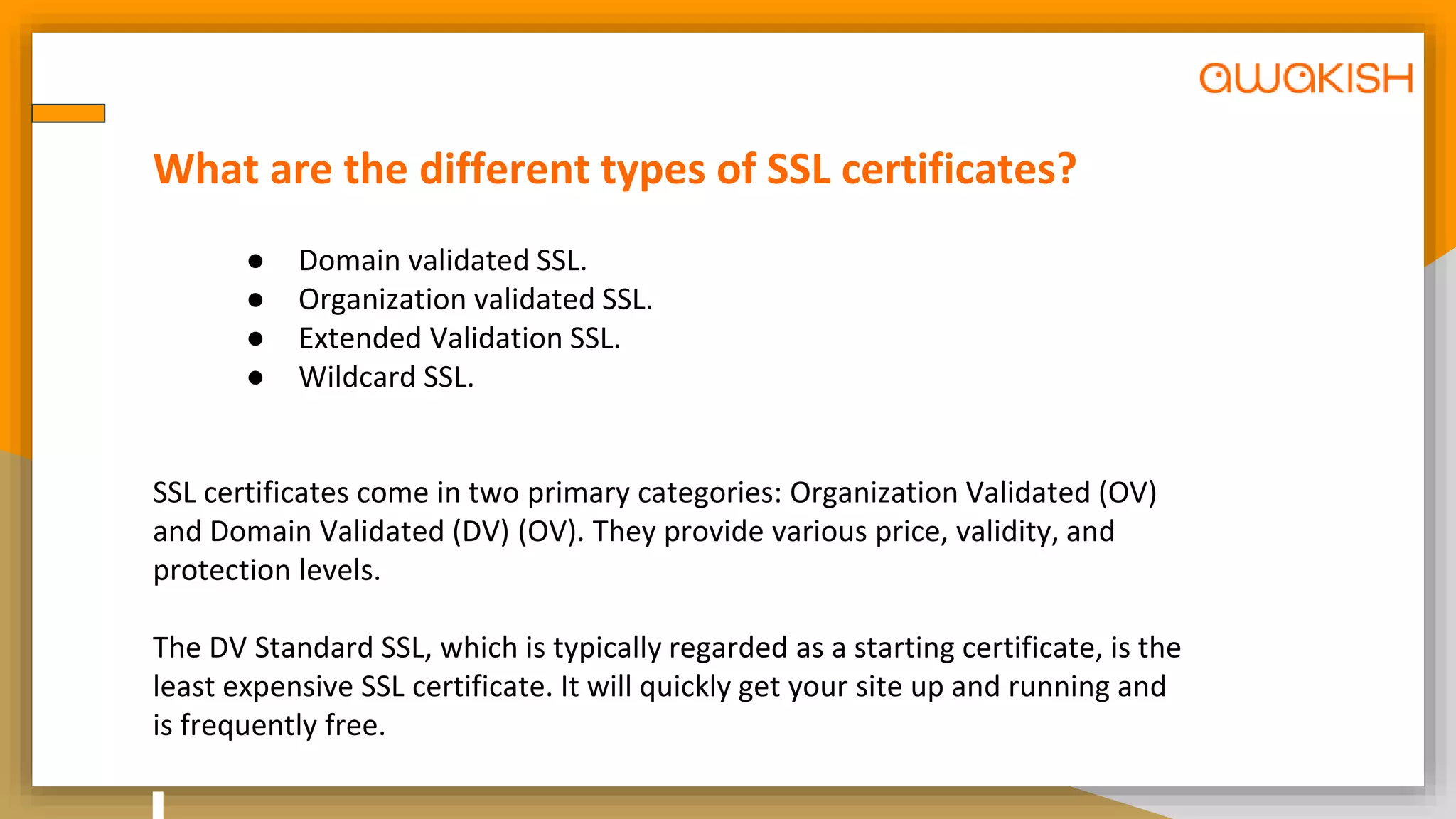 Types of SSL Certificates for Every Business Need | PPTX