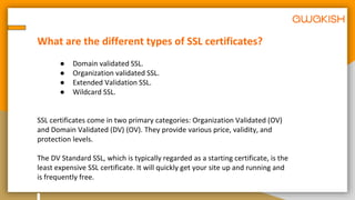 Types of SSL Certificates for Every Business Need | PPTX