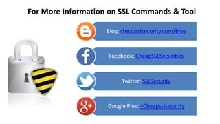 Types of ssl commands and keytool | PPT