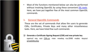 Types of ssl commands and keytool | PPT