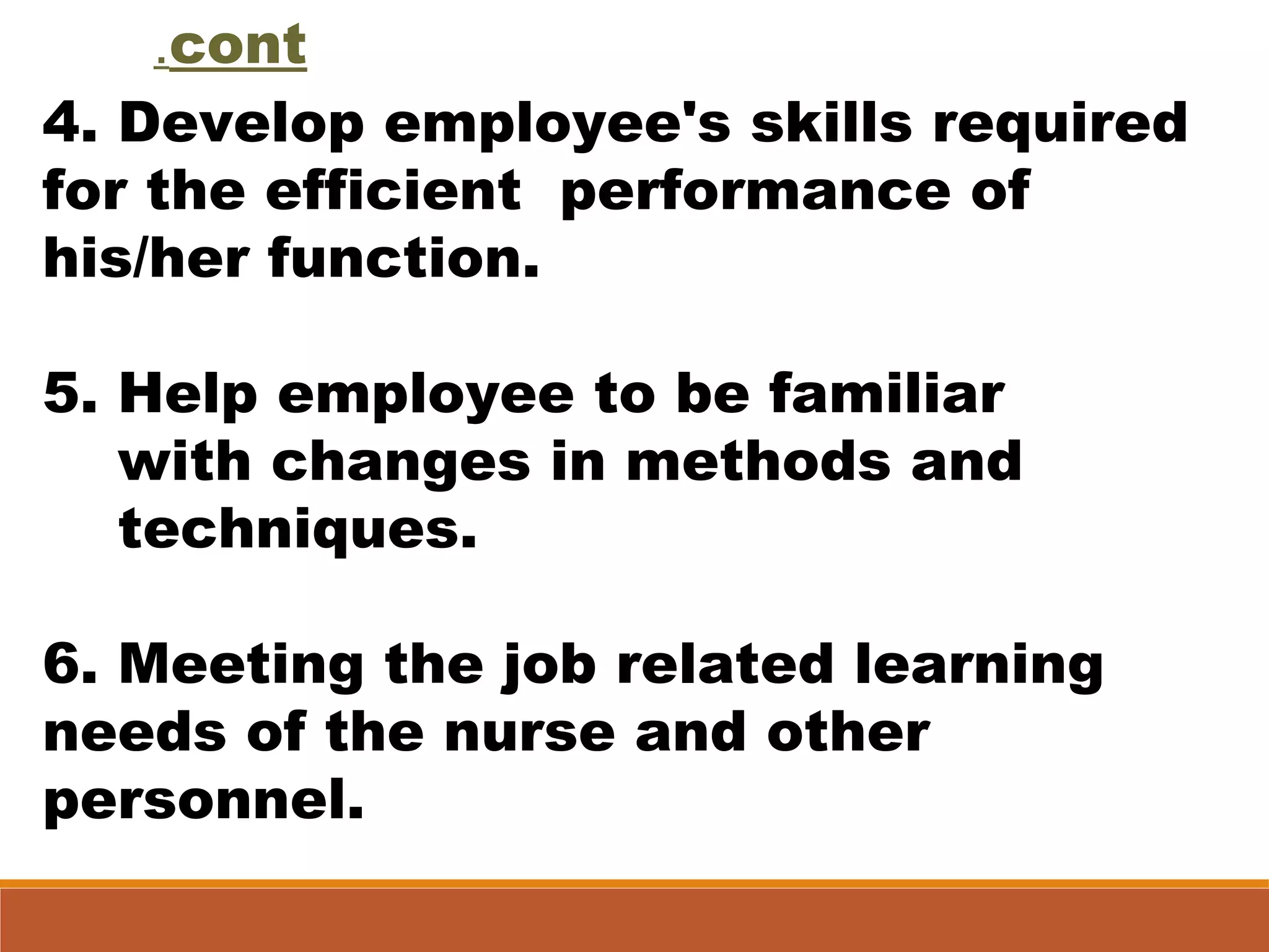 Types of staff development | PPT