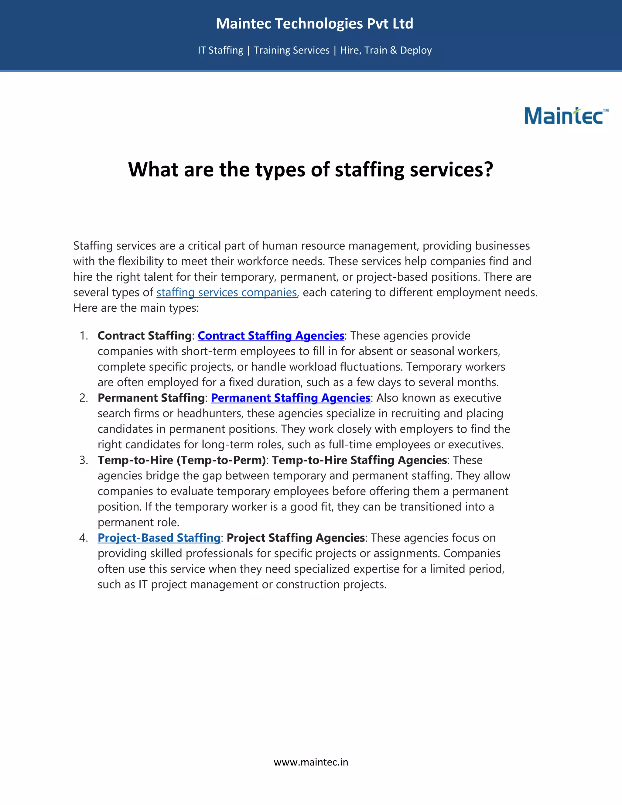Types of Staffing Services - Maintec.pdf