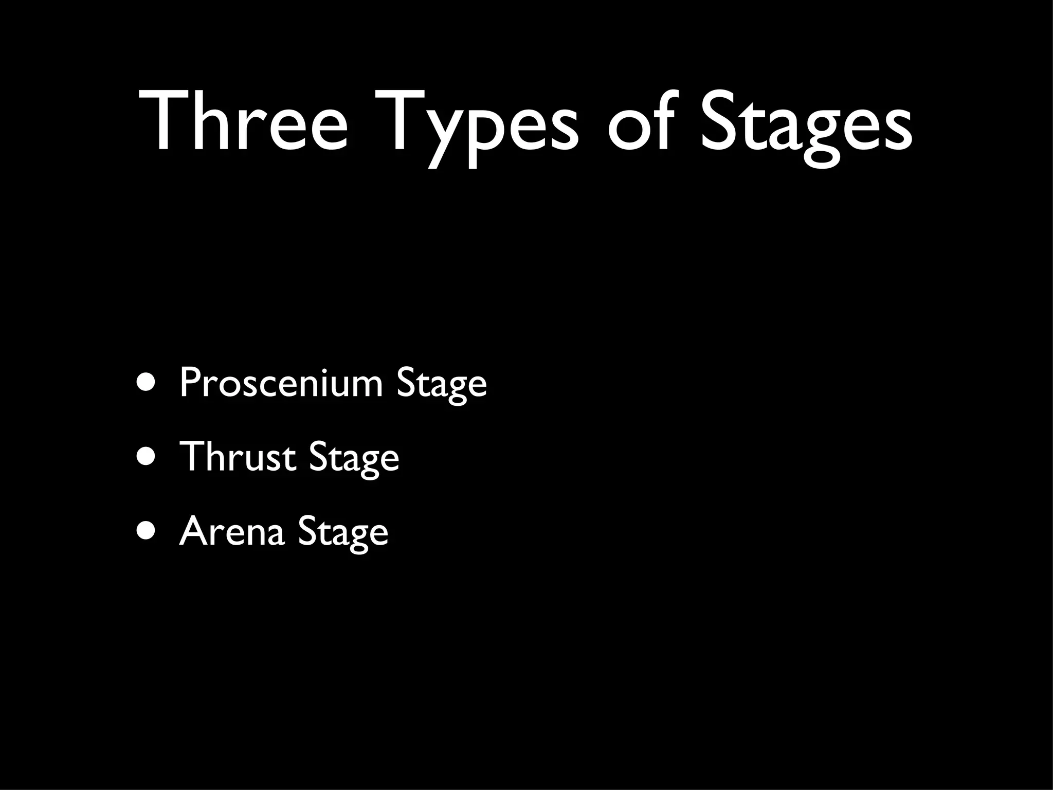 Types of stages | PPT