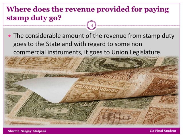 Types of stamps and some concepts of stamp duty | PPTX
